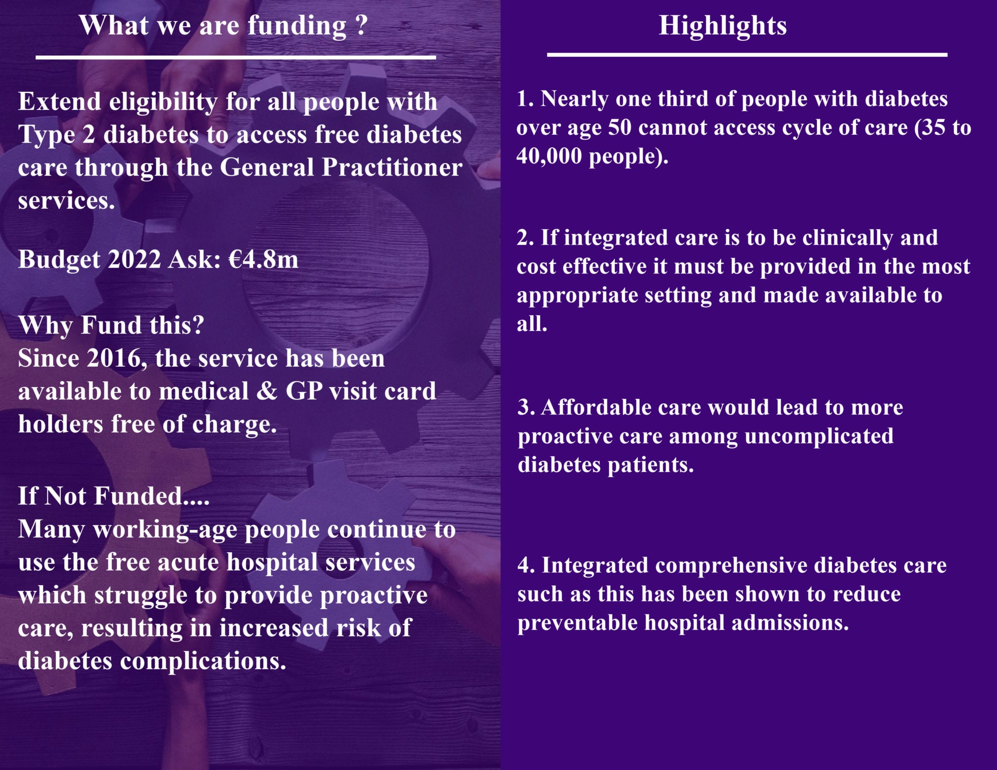 Extend the Type 2 Cycle of Care to all People - Diabetes Ireland ...